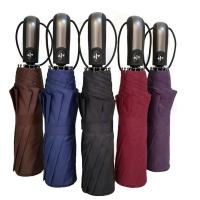 China Rubber Coating Handle Portable Automatic Travel Compact Rain Folding Umbrella for Adults for sale