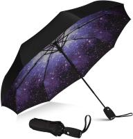 China Black Glue Sunscreen Triple Folding Umbrella for Advertising and Gifts Open Diameter 97cm for sale