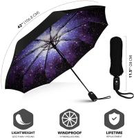 China Black Glue Sunscreen Triple Folding Umbrella for Advertising and Gifts Open Diameter 97cm for sale