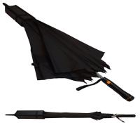 China Manual Open Ruber Coating Handle Iron Sunny and Rainy Umbrella with Solar Fan for sale
