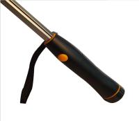 China Manual Open Ruber Coating Handle Iron Sunny and Rainy Umbrella with Solar Fan for sale