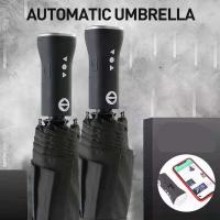 China Minimalist Design Fully Automatic Folding Umbrella with Rechargeable Bluetooth Speaker for sale