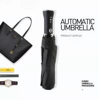 China Minimalist Design Fully Automatic Folding Umbrella with Rechargeable Bluetooth Speaker for sale