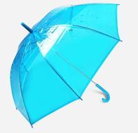 China 23inch 8K Paris Transparent Clear Umbrella for Raining Transparent Plastic J Handle for sale