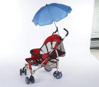 China Stroller Accessory Universal Umbrella with Plastic Clamp Handle and 190T Pongee Panel for sale