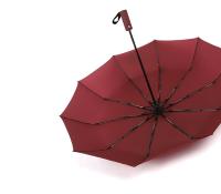 China Commercial Gifts Three-folding Umbrella with High End Design Handle and Spare Parts for sale