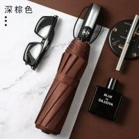 China Fully-automatic Black Pongee Travel Umbrella with 8/10/12 Ribs and Waterproof Coating for sale