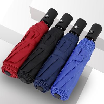 China Summer Three-folding Umbrella Fully Automatic Folding Auto Umbrella with 8k 21inch for sale