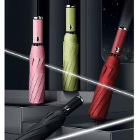 China Travel in Luxury Windproof Folding Automatic Open Close Customized Color Led Umbrella for sale