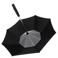 China Customized Windproof Cooling Air Fan Umbrella with Water Spray Mist and Logo Printing for sale