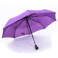 China Custom Logo Three-folding Fully-automatic Umbrella for Promotion BSCI Certified for sale