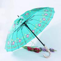 China Customized Logo Printing Golf Umbrella 21 Inch Classic Flower Design for Popular Branded for sale