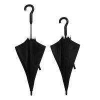 China Crutch Walking Stick Handle Windproof Automatic Straight Umbrella with One-Click Open for sale