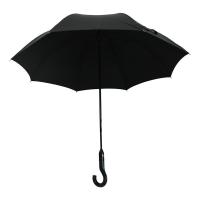 China Crutch Walking Stick Handle Windproof Automatic Straight Umbrella with One-Click Open for sale
