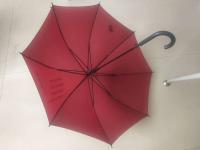China Pongee Panel Customized Advertising Auto Open Rain Straight Umbrella with Logo Printing for sale