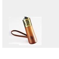 China 10 Bone Windproof Wood Handle Three Fold Umbrella for Adults Automatic Double Umbrella for sale