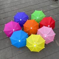 China Customized Logo Straight Umbrella for Motorcycle Decoration and Mini Mobile Phone Sunshade for sale