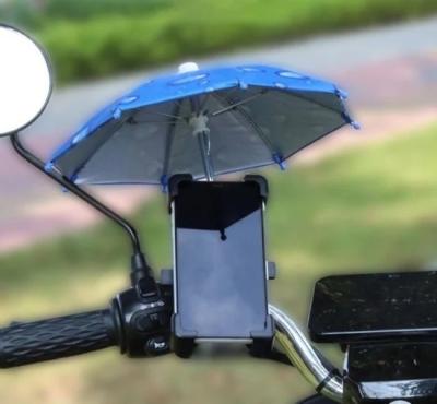 China Straight Umbrella Sturdy Frame Manual Open Custom Display Toy Mini Umbrella for Phone for sale