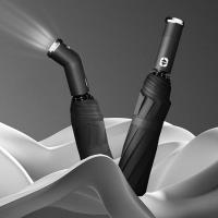 China 2023 Design Luxury Business Gifts Automatic Fold Reflective Light Up Outdoor Umbrella for sale