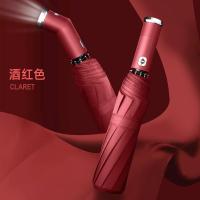 China 2023 Design Luxury Business Gifts Automatic Fold Reflective Light Up Outdoor Umbrella for sale