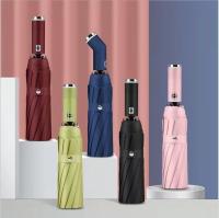 China 2023 Design Luxury Business Gifts Automatic Fold Reflective Light Up Outdoor Umbrella for sale