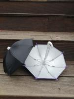 China Metal Frame Silver Motorcycle Umbrella with Manual Control and Thickening Sunscreen for sale