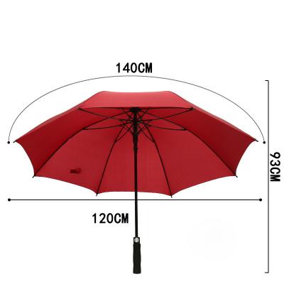 China Customized Logo Straight Umbrella Exclusive Cross-Border Supply for Golf Enthusiasts for sale