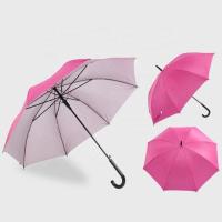 China Minimalist Design Customized 8k Black Coated Metal Fiberglass Frame Umbrella for BSCI for sale