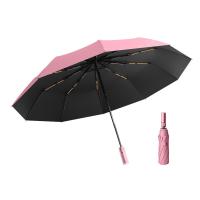 China Unbeatable Newest Crystal Mechanical Handle 3 Folding Windproof Gift for Ladies and Girls for sale