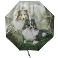 China DIY Custom Design Dragonfly Animal Pattern Three-folding Umbrella with Black Coating for sale