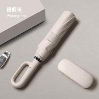 China Sunny and Rainy Umbrella Ring Buckle Handle Vinyl Anti UV Camping Automatic Business Umbrella for sale