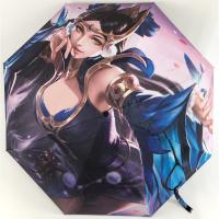 China Customize Your Own DIY Printed Umbrella No Minimum Orders Rubber Coated Handle Included for sale