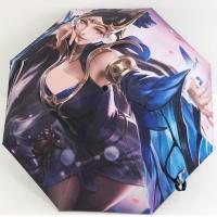 China Customize Your Own DIY Printed Umbrella No Minimum Orders Rubber Coated Handle Included for sale