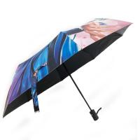 China Customize Your Own DIY Printed Umbrella No Minimum Orders Rubber Coated Handle Included for sale