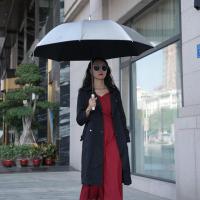 China Golf Straight Windproof Umbrella for Agile Supply Chain Customization in Titanium Silver for sale