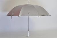 China Golf Straight Windproof Umbrella for Agile Supply Chain Customization in Titanium Silver for sale