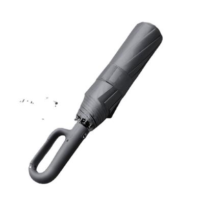 China Ring Buckle Handle Umbrella Sun Rain Parasol Vinyl Anti UV Camping Auto Umbrella Adults for sale