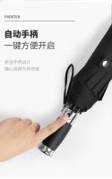 China Classic Design Chinese Automatic Open Paraguas Straight Umbrella with Fiberglass Shaft for sale