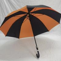 China Windproof Auto Open Golf Umbrella with Custom Logo Prints and 130cm Open Diameter for sale