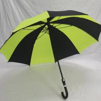 China Windproof Auto Open Golf Umbrella with Custom Logo Prints and 130cm Open Diameter for sale