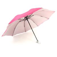 China Silver Coating Panel Material Umbrella for Custom Logo Print Folding Market in Made for sale