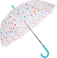 China Children's Back to School Basics Transparent Bubble Stars Umbrella with Hook Handle for sale
