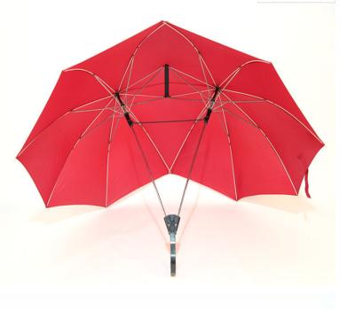 China Steel Shaft Advertising Umbrella for Custom Twin Couple Tandem Lovers' Gift for sale