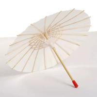China Handmade Props White Japanese Paper Umbrella with Customized Designs Logo Printing for sale