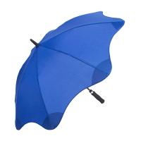 China creative 8 ribs round corner wind resistant safety tips straight umbrella with logo print for sale