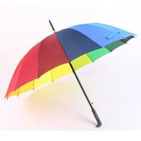 China Auto Open 16K Umbrella with Customized Iridescence and Print in Colorful Gradual Design for sale
