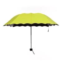 China Minimalist Design Style Magic UV Folding Sun Rain Windproof Flowering Umbrella for sale