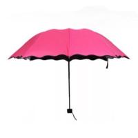 China Minimalist Design Style Magic UV Folding Sun Rain Windproof Flowering Umbrella for sale