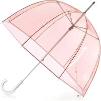 China Custom Printed Logo or Pattern Clear Dome Umbrella for Lady 23inch 8k Black Metal Frame for sale
