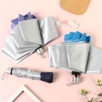 China Minimalist Design 3 Folding Sun Protection Umbrella with Windproof Open Diameter 94cm for sale